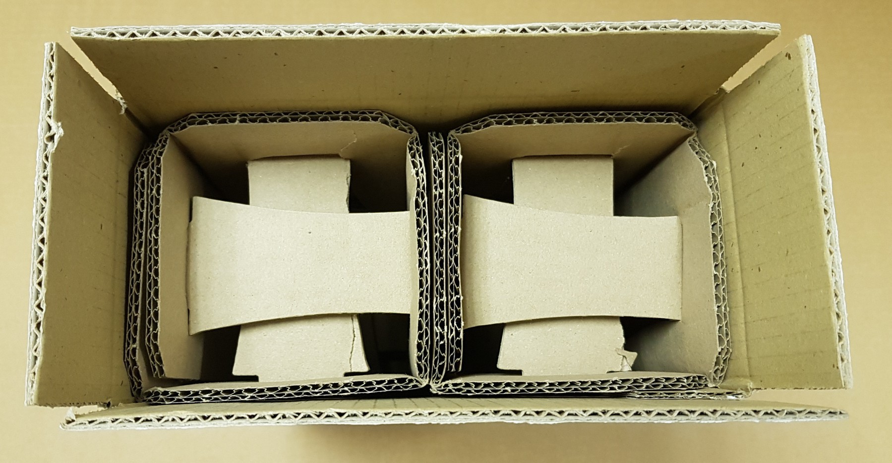 calage carton expédition bouteilles