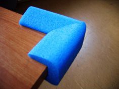 Coin U mousse de protection, mousse polyéthylène bleue ou blanc ...
