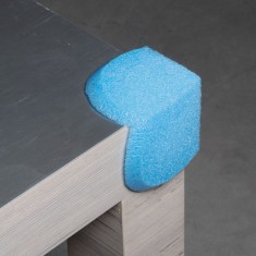 Coin U mousse de protection, mousse polyéthylène bleue ou blanc ...